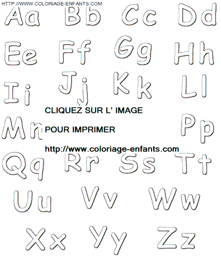 Alphabet Simple coloring - Alphabet Simple coloring pages to color ...