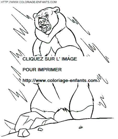 Brother Bear coloring - Brother Bear coloring pages to color - Brother ...