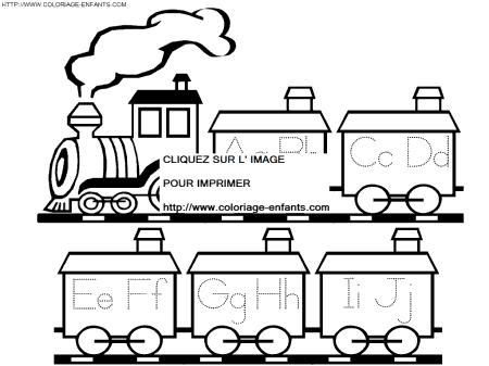 Alphabet The Little Train coloring - Alphabet The Little Train coloring ...